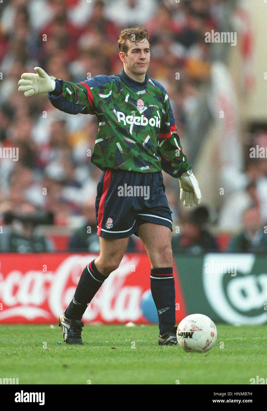 KEITH BRANAGAN BOLTON WANDERERS FC 03 April 1995 Stock Photo - Alamy
