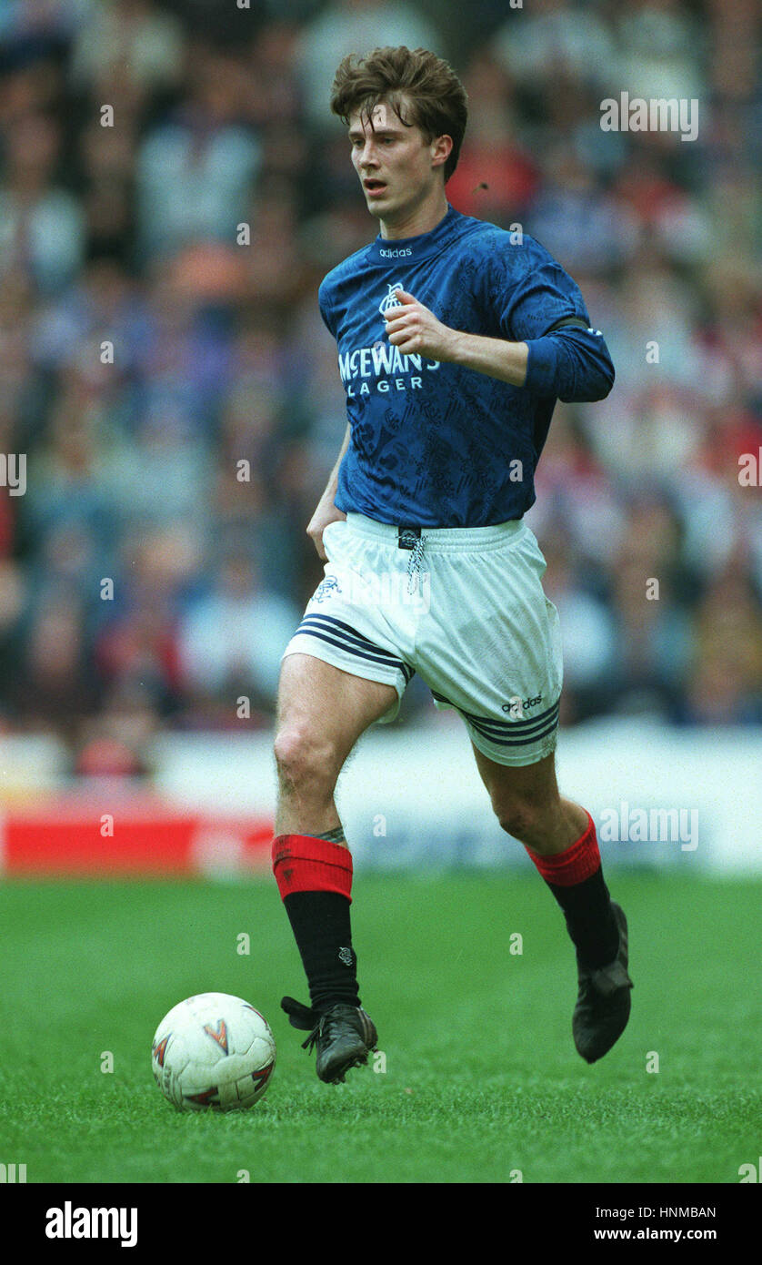 BRIAN LAUDRUP GLASGOW RANGERS FC 10 April 1995 Stock Photo - Alamy