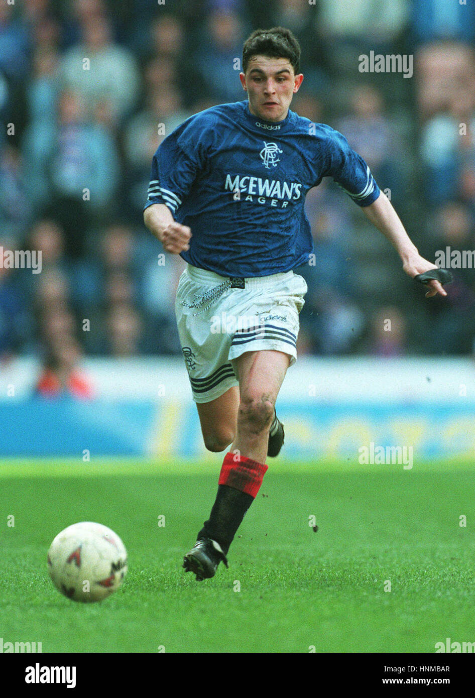 CHARLIE MILLER GLASGOW RANGERS FC 10 April 1995 Stock Photo - Alamy