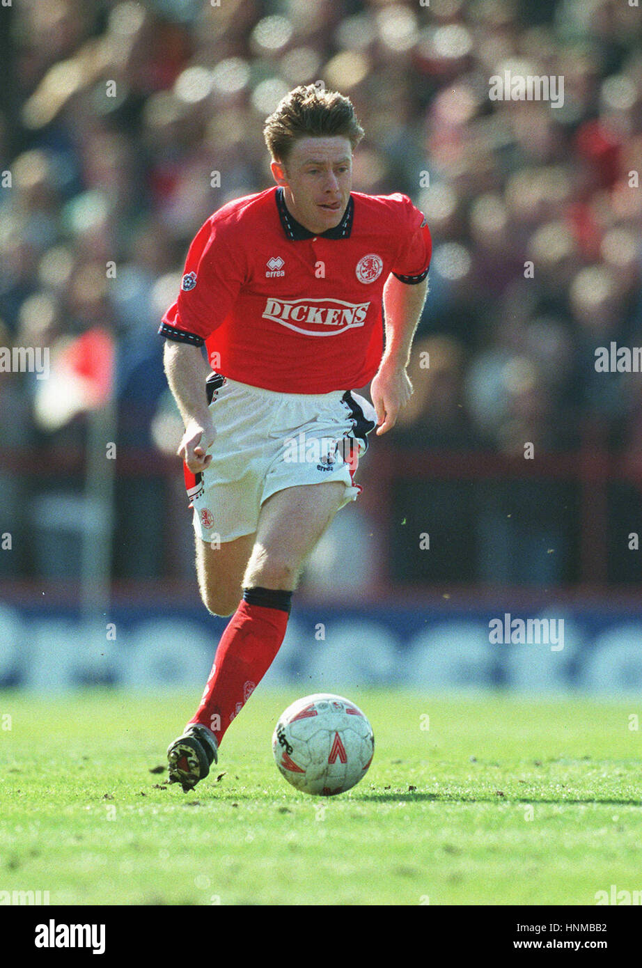 CRAIG HIGNETT MIDDLESBROUGH FC 10 April 1995 Stock Photo - Alamy