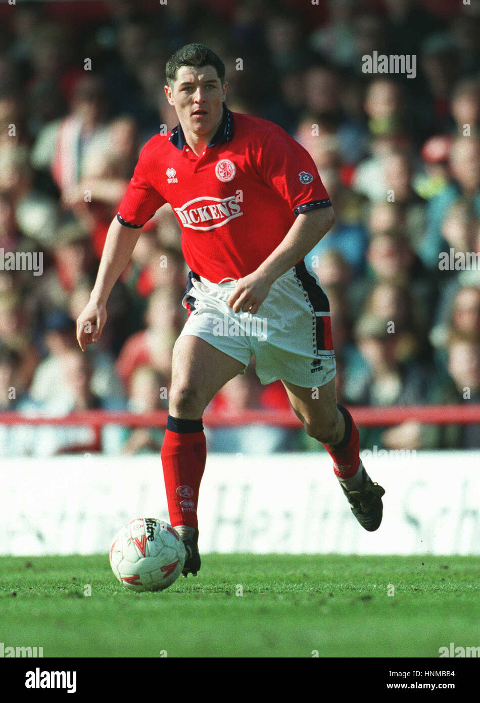 CRAIG HIGNETT MIDDLESBROUGH FC 10 April 1995 Stock Photo - Alamy