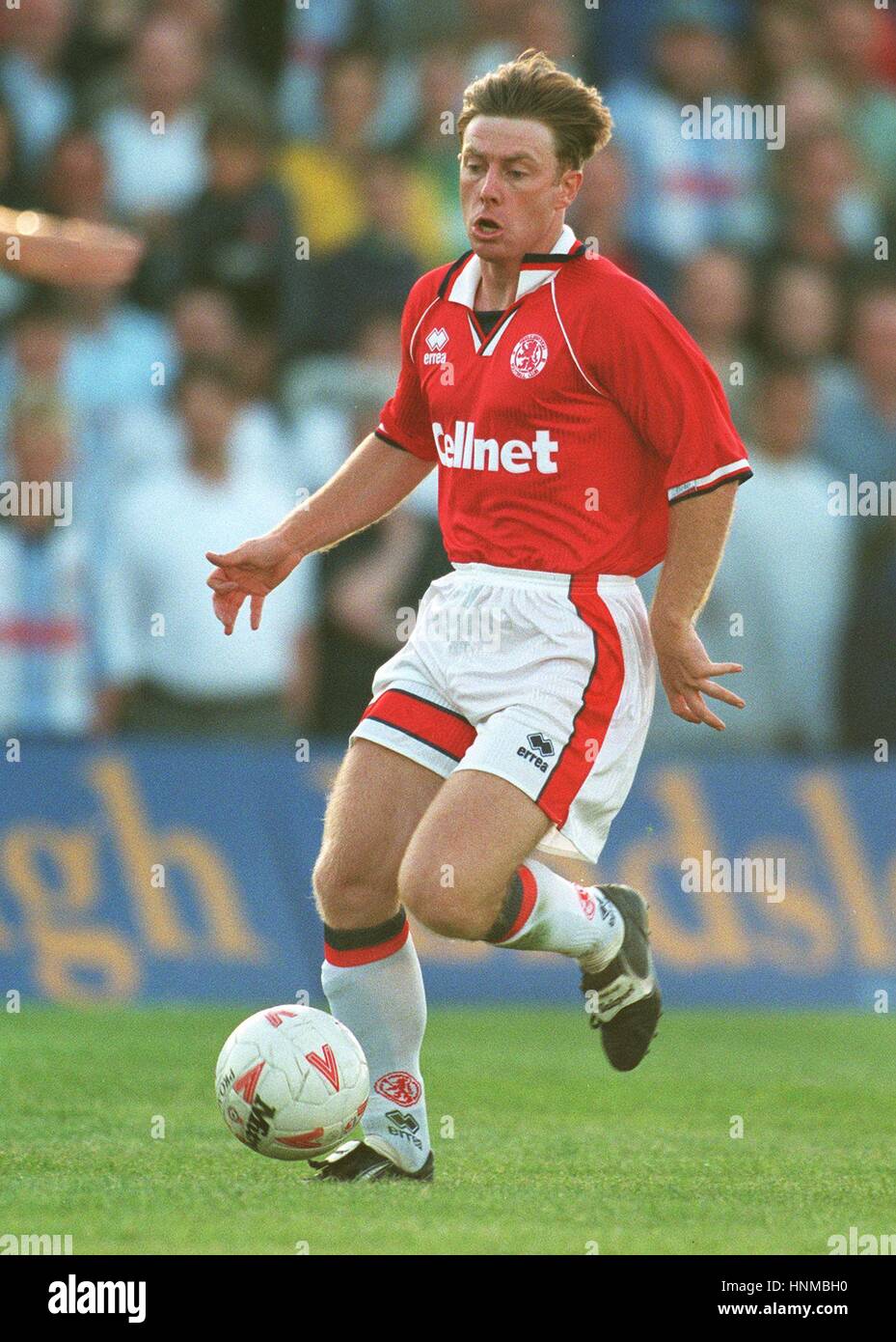 CRAIG HIGNETT MIDDLESBROUGH FC 10 October 1995 Stock Photo - Alamy