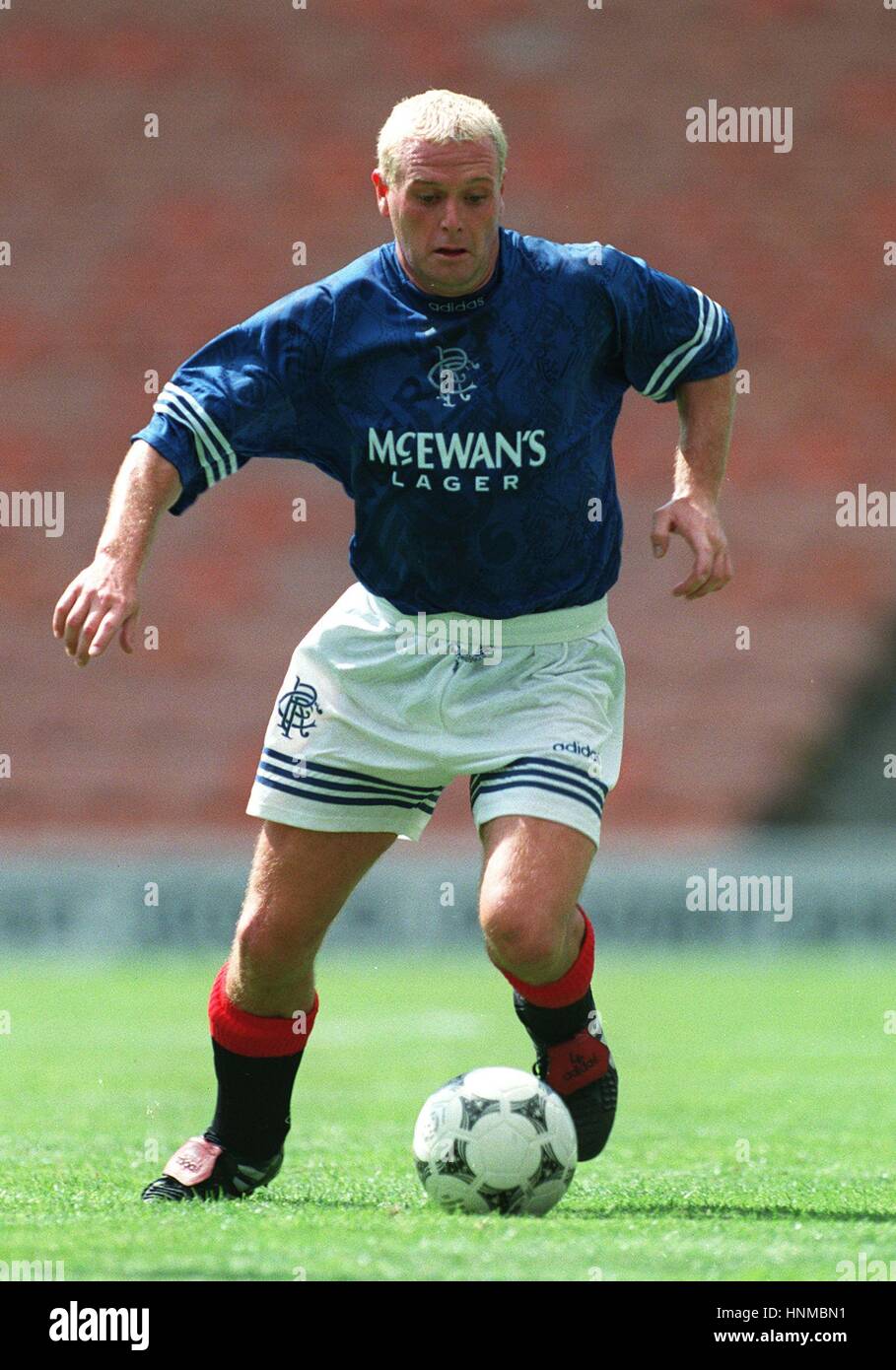 PAUL GASCOIGNE GLASGOW RANGERS FC 03 August 1995 Stock Photo - Alamy