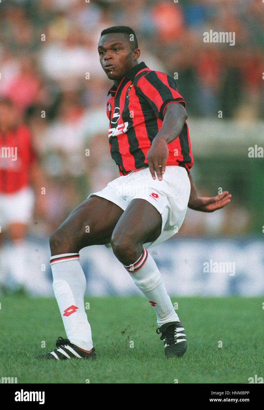 MARCEL DESAILLY AC MILAN 09 August 1995 Stock Photo - Alamy