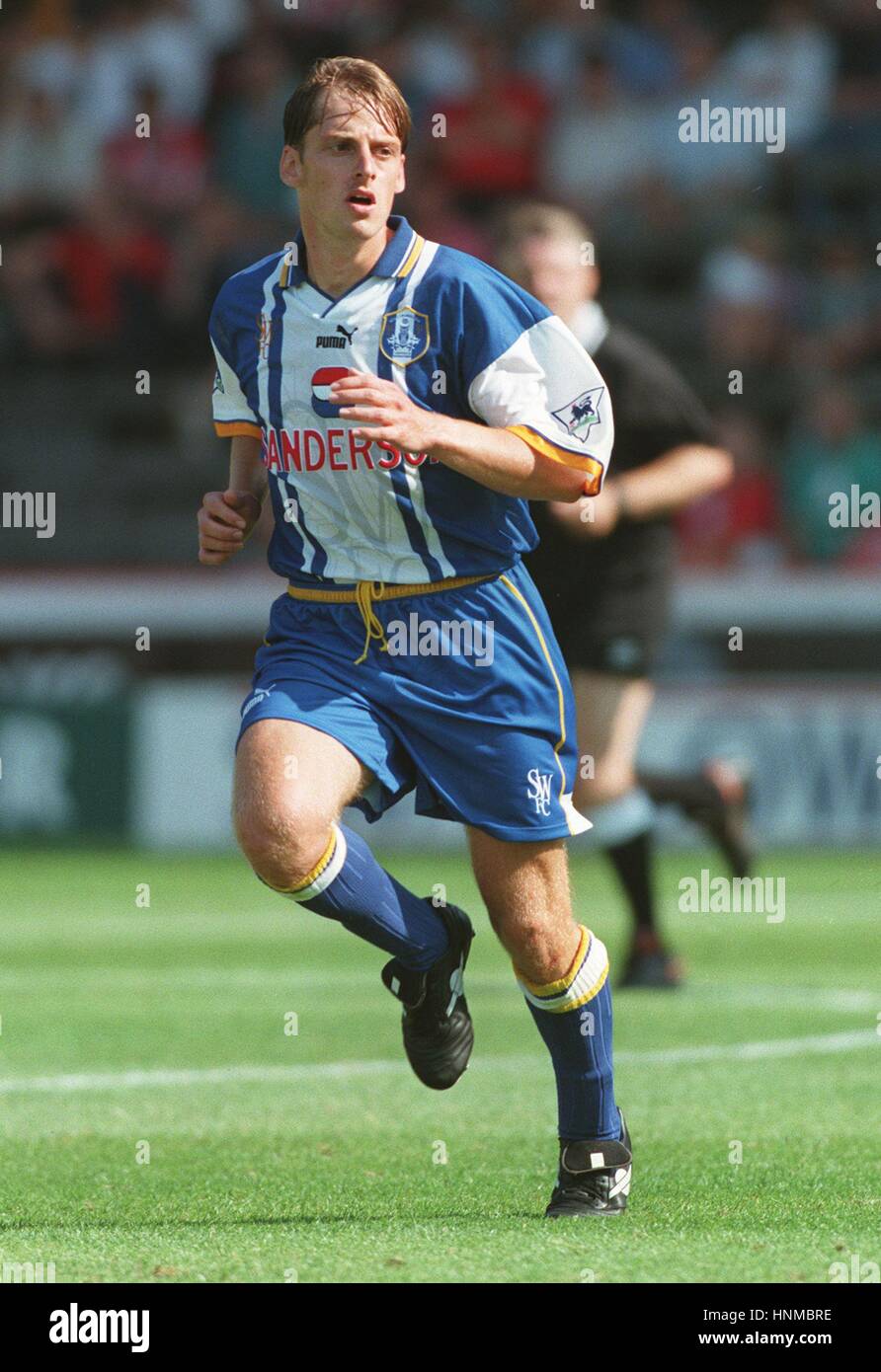 GRAHAM HYDE SHEFFIELD WEDNESDAY FC 10 August 1995 Stock Photo - Alamy
