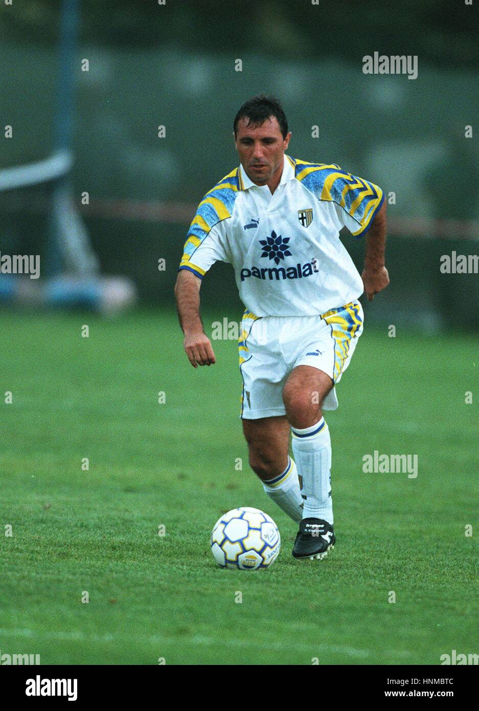 HRISTO STOITCHKOV PARMA FC 10 August 1995 Stock Photo - Alamy