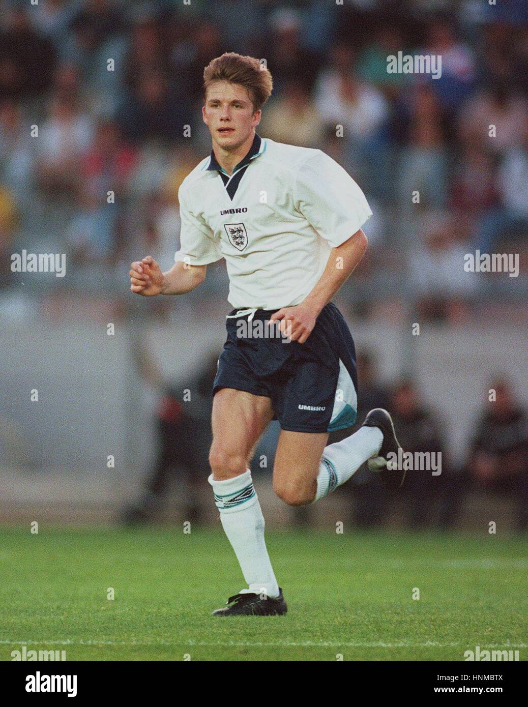 David beckham england u21 man hi-res stock photography and images - Alamy