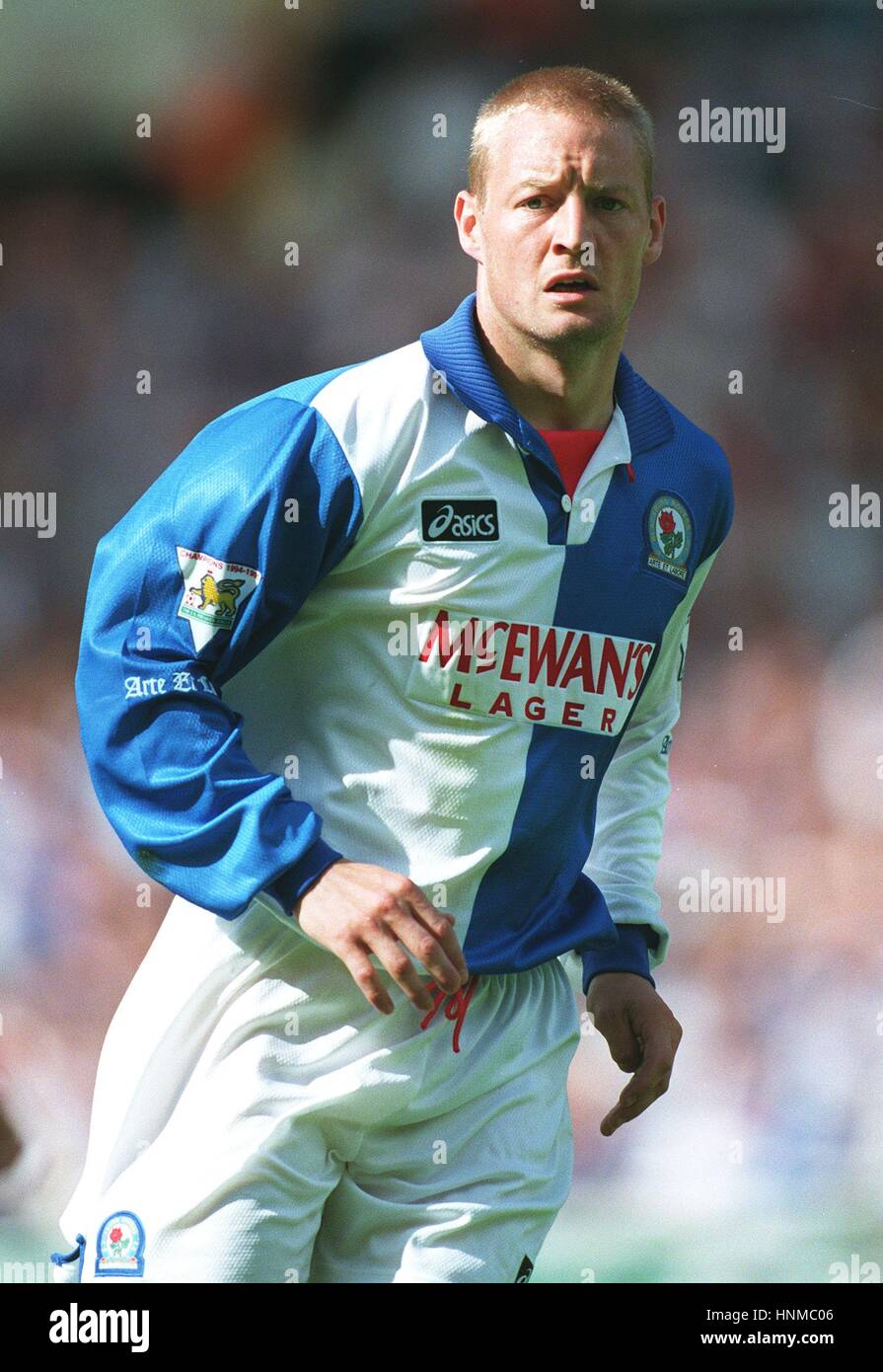 DAVID BATTY BLACKBURN ROVERS FC 14 August 1995 Stock Photo - Alamy
