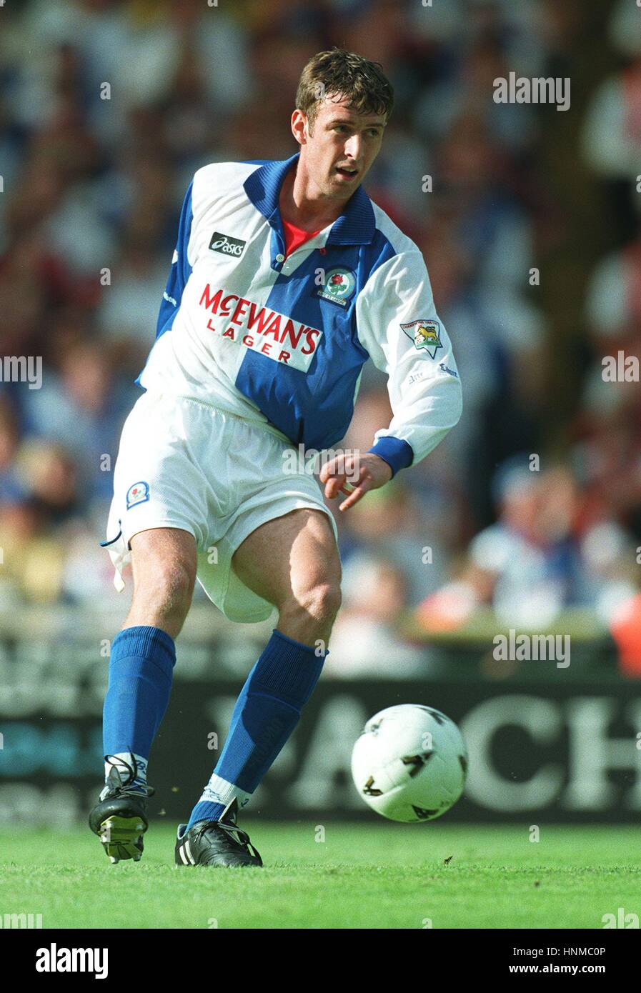CHRIS SUTTON BLACKBURN ROVERS FC 14 August 1995 Stock Photo - Alamy