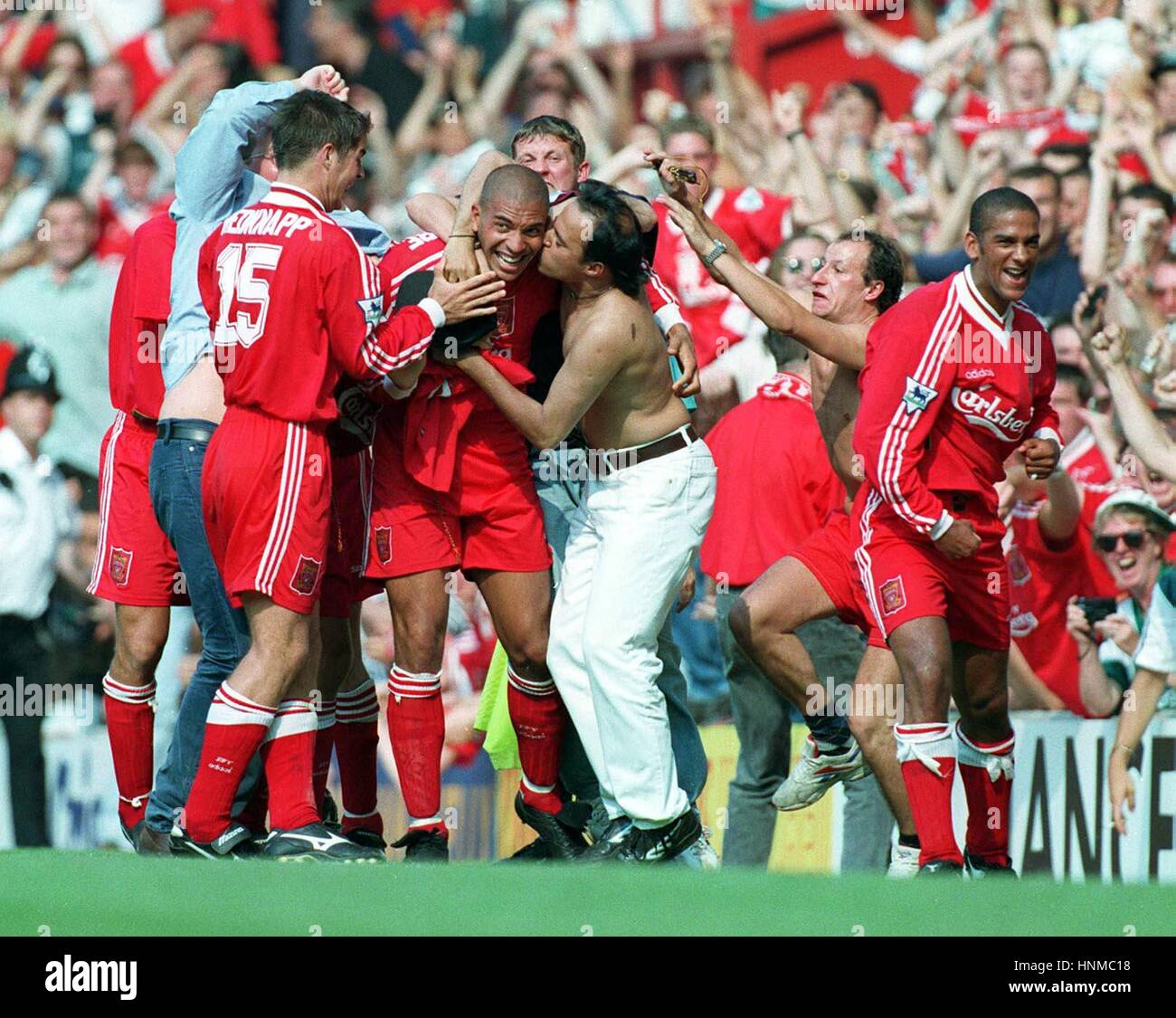 STAN COLLYMORE LIVERPOOL V SHEFFIELD WED 19 August 1995 Stock Photo - Alamy