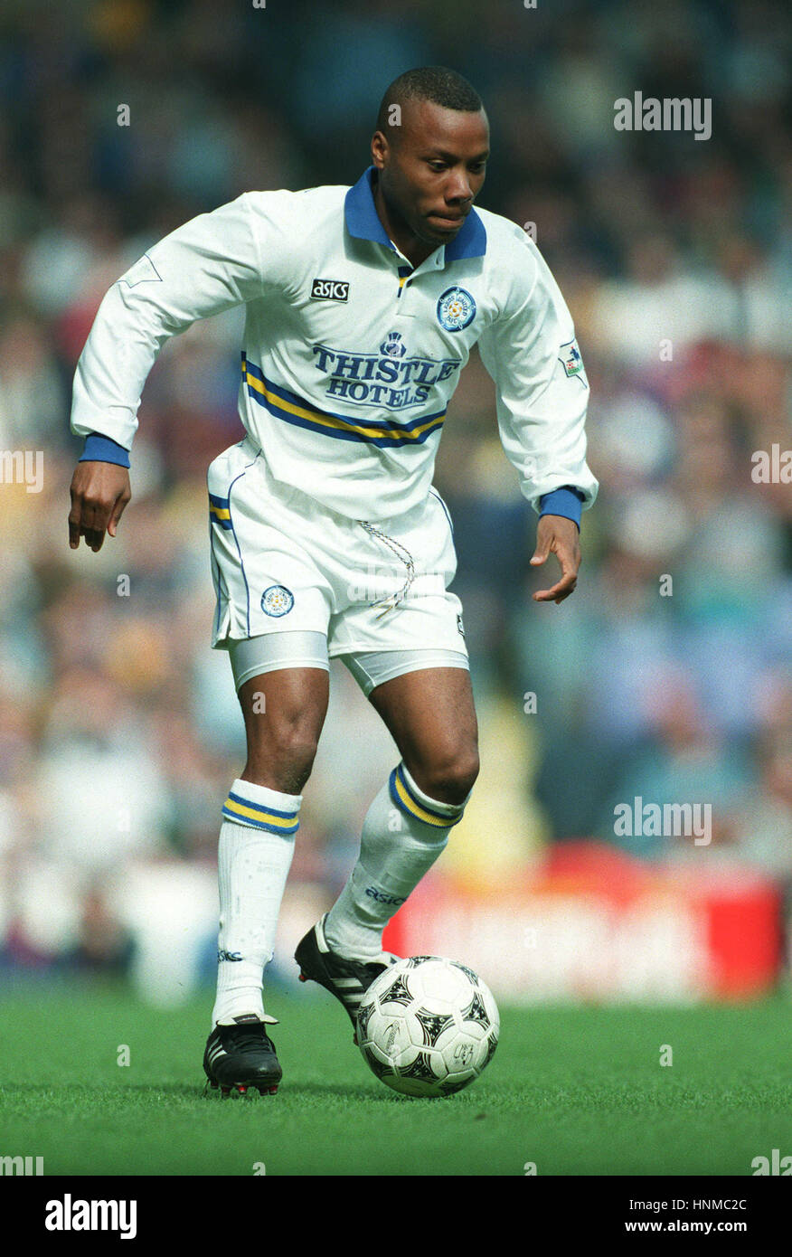RODNEY WALLACE LEEDS UNITED FC 10 April 1995 Stock Photo - Alamy