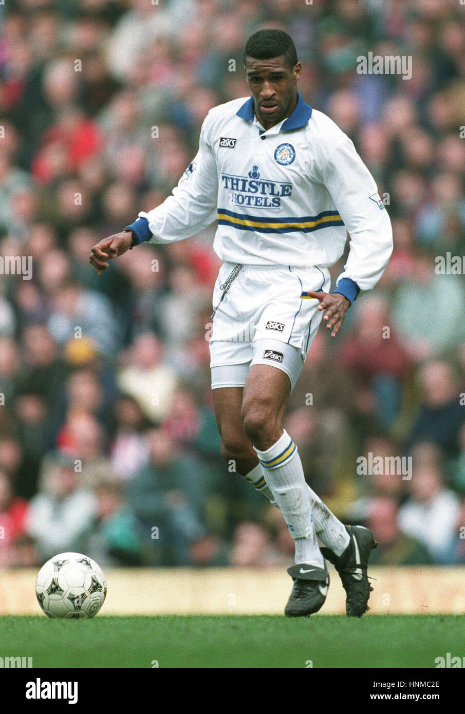 BRIAN DEANE LEEDS UNITED FC 10 April 1995 Stock Photo - Alamy