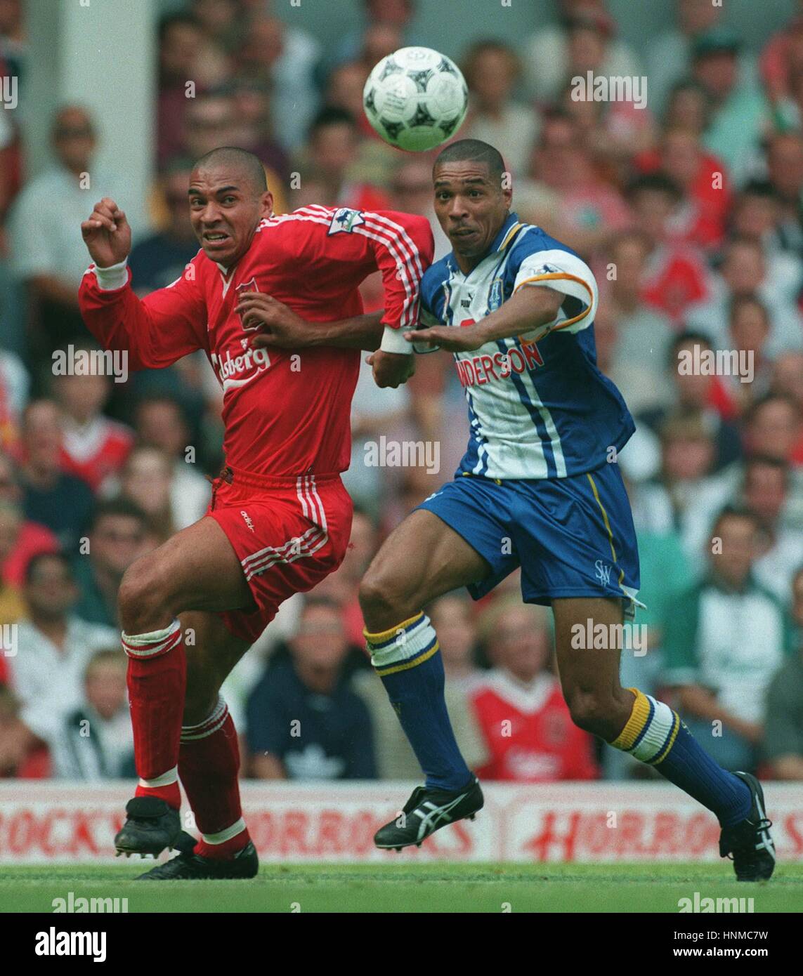 STAN COLLYMORE & DES WALKER LIVERPOOL V SHEFFIELD WED 19 August 1995 ...