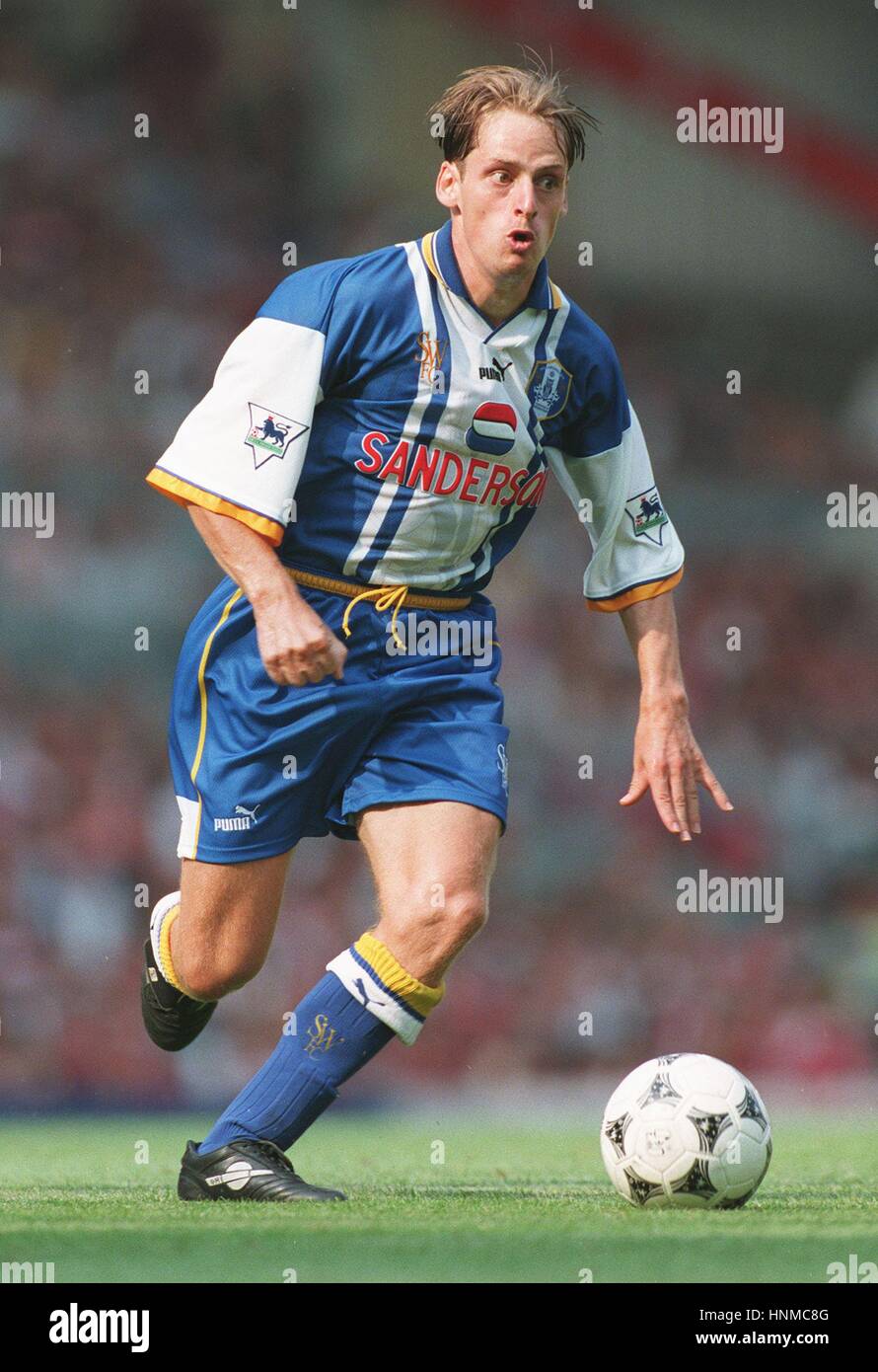 GRAHAM HYDE SHEFFIELD WEDNESDAY FC 21 August 1995 Stock Photo - Alamy