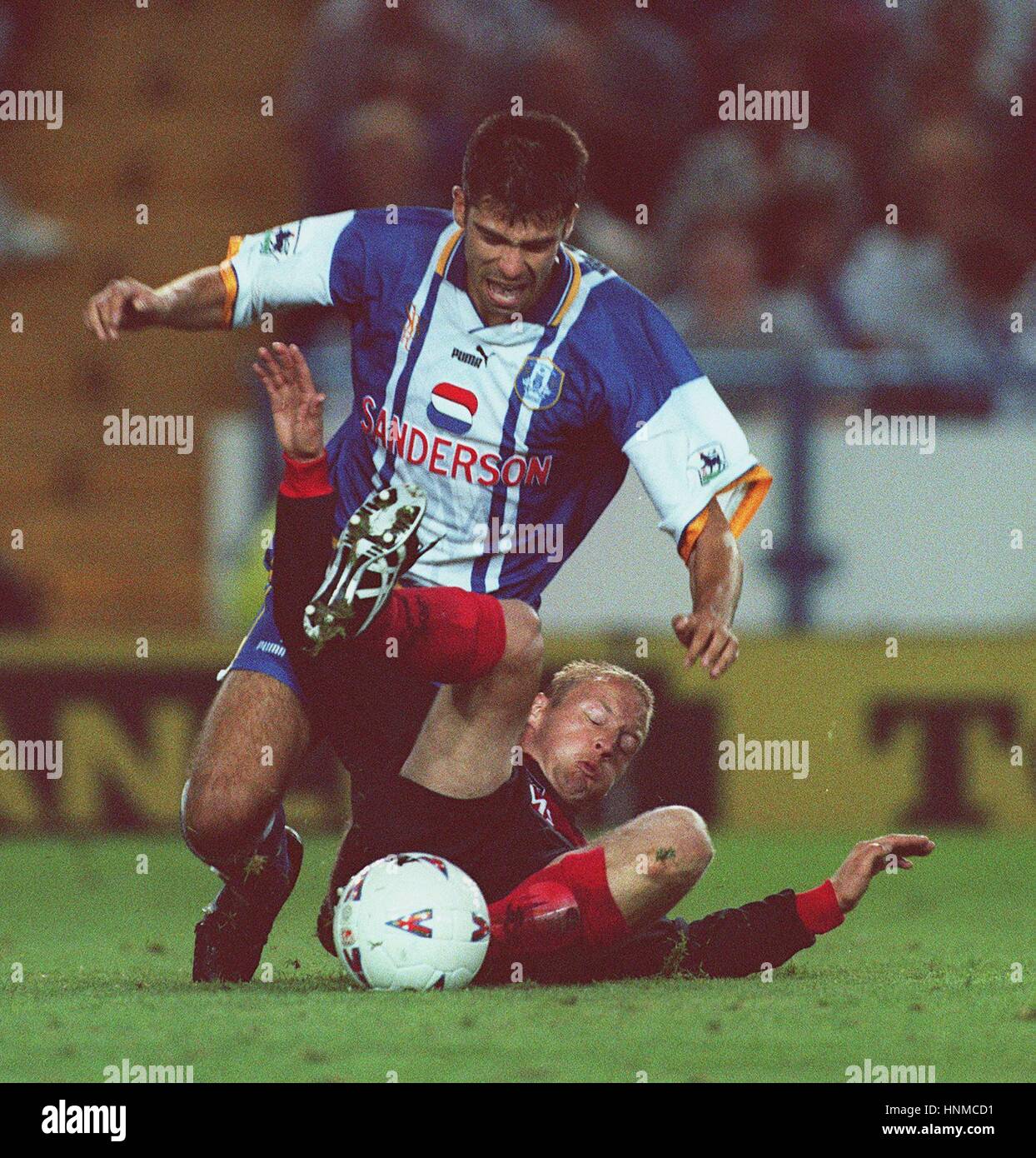 JULIAN WATTS & DAVID BATTY SHEFFIELD WED V BLACKBURN 24 August 1995 ...