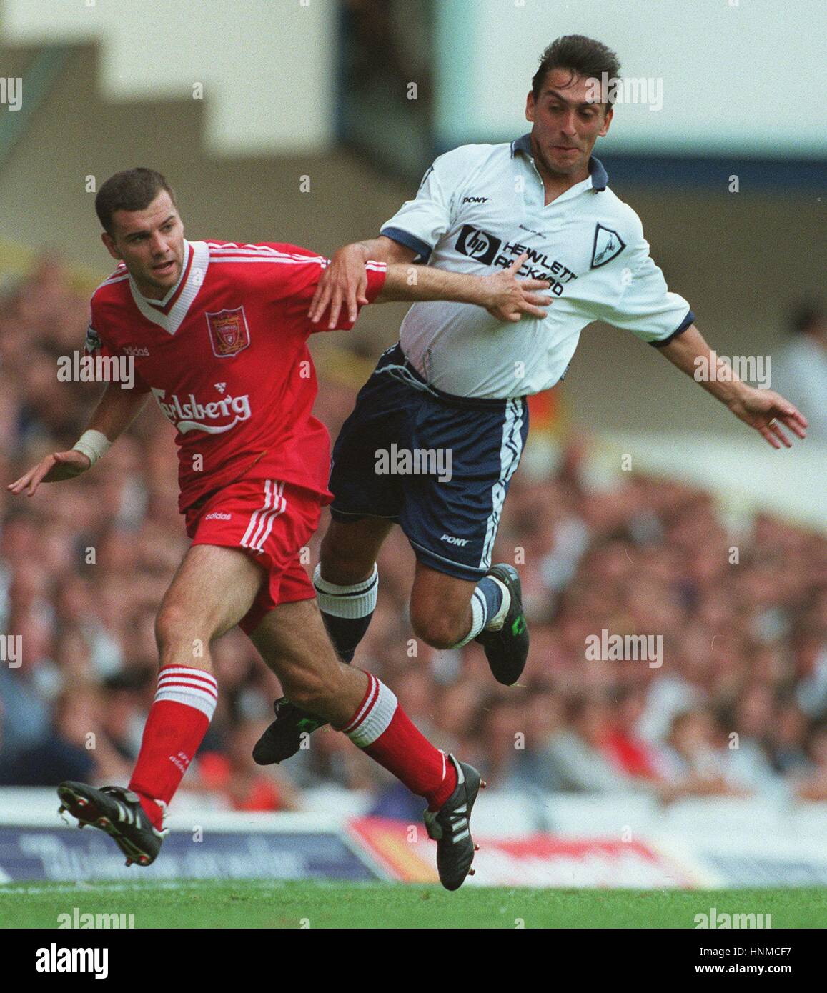 DUMITRESCU & STEVE HARKNESS SPURS V LIVERPOOL FC 29 August 1995 Stock ...
