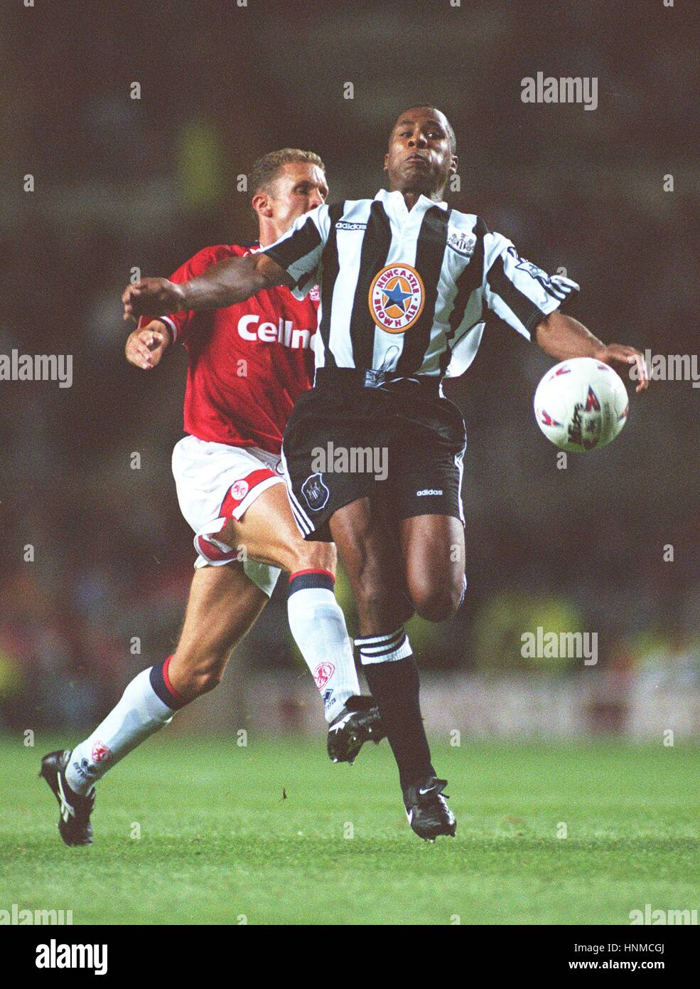 LES FERDINAND & STEVE VICKERS NEWCASTLE UNITED FC V 31 August 1995 ...