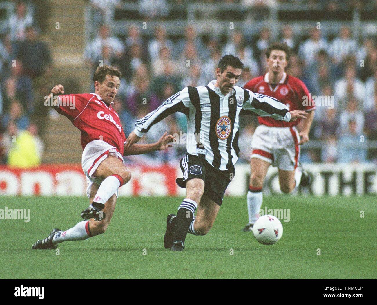 KEITH GILLESPIE & CHRIS MORRIS NEWCASTLE U V MIDDLESBROUGH FC 31 August ...