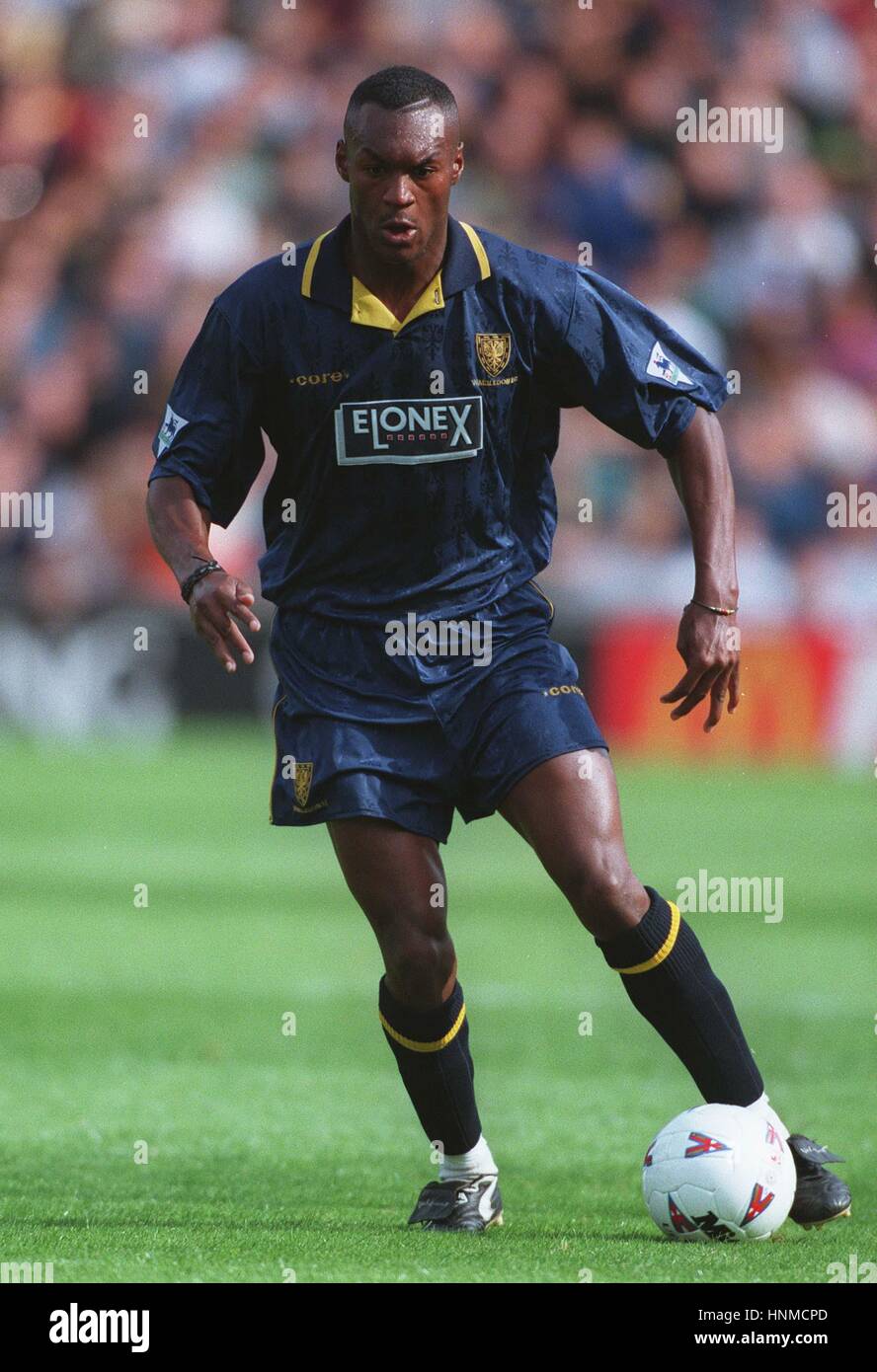 MARCUS GAYLE WIMBLEDON FC 10 September 1995 Stock Photo - Alamy