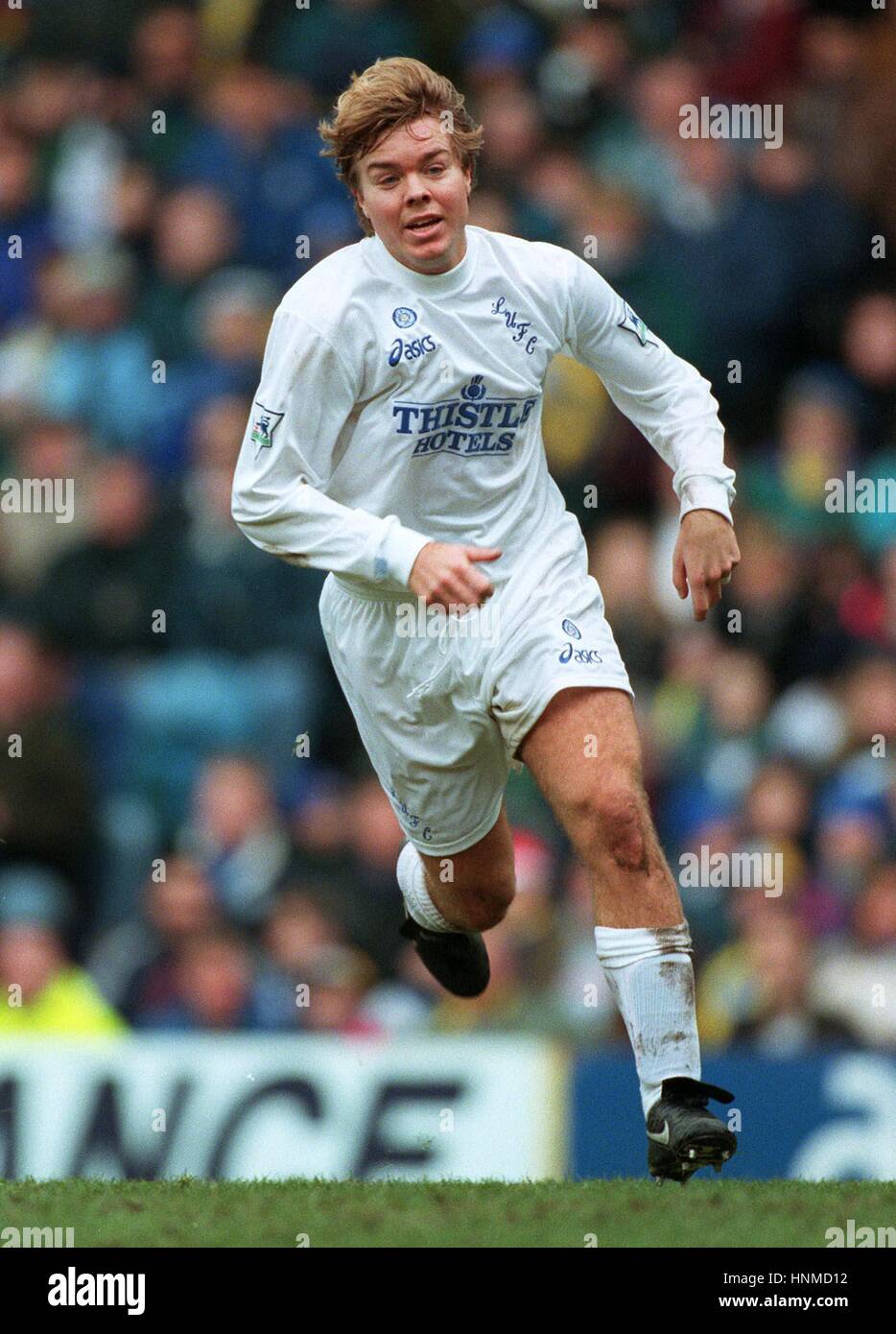 TOMAS BROLIN LEEDS UNITED FC 28 December 1995 Stock Photo - Alamy