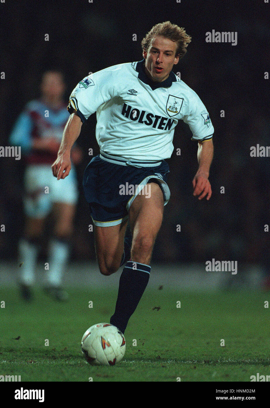 JURGEN KLINSMANN TOTTENHAM HOTSPUR FC 20 January 1995 Stock Photo - Alamy