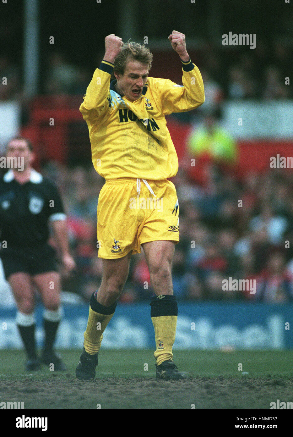 JURGEN KLINSMANN TOTTENHAM HOTSPUR FC 31 January 1995 Stock Photo - Alamy