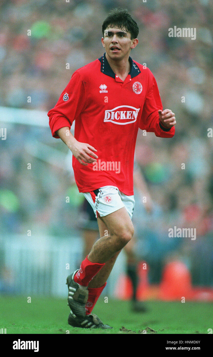 JAMIE MORENO MIDDLESBROUGH FC 15 March 1995 Stock Photo - Alamy