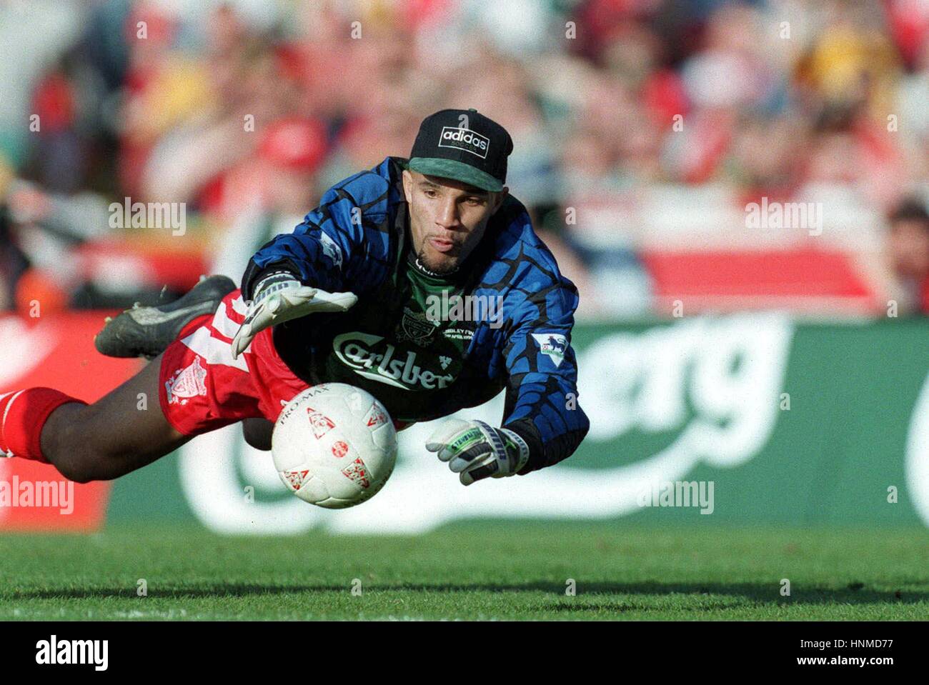 DAVID JAMES LIVERPOOL FC 03 April 1995 Stock Photo - Alamy
