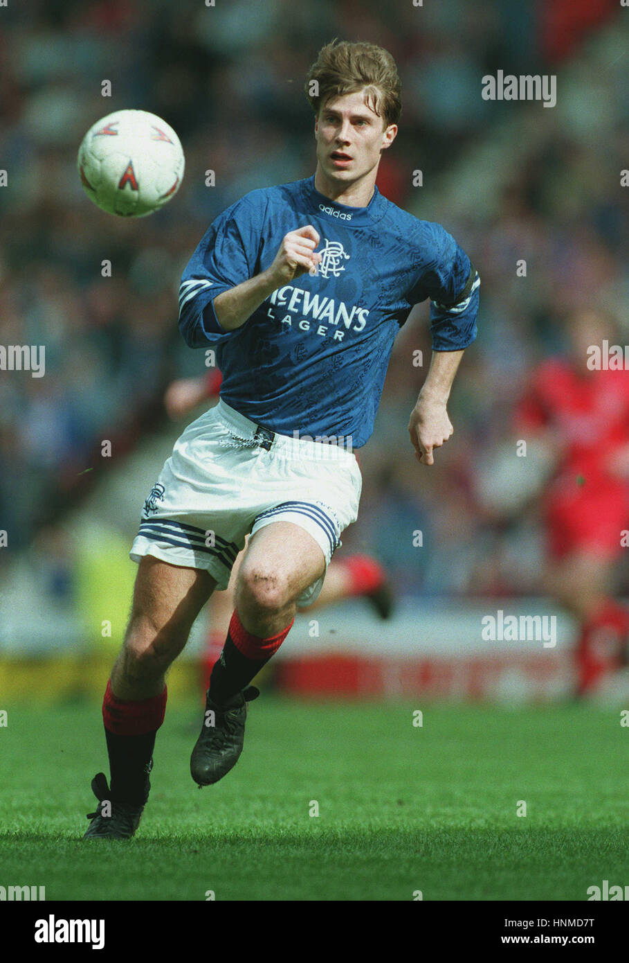 BRIAN LAUDRUP GLASGOW RANGERS FC 10 April 1995 Stock Photo - Alamy