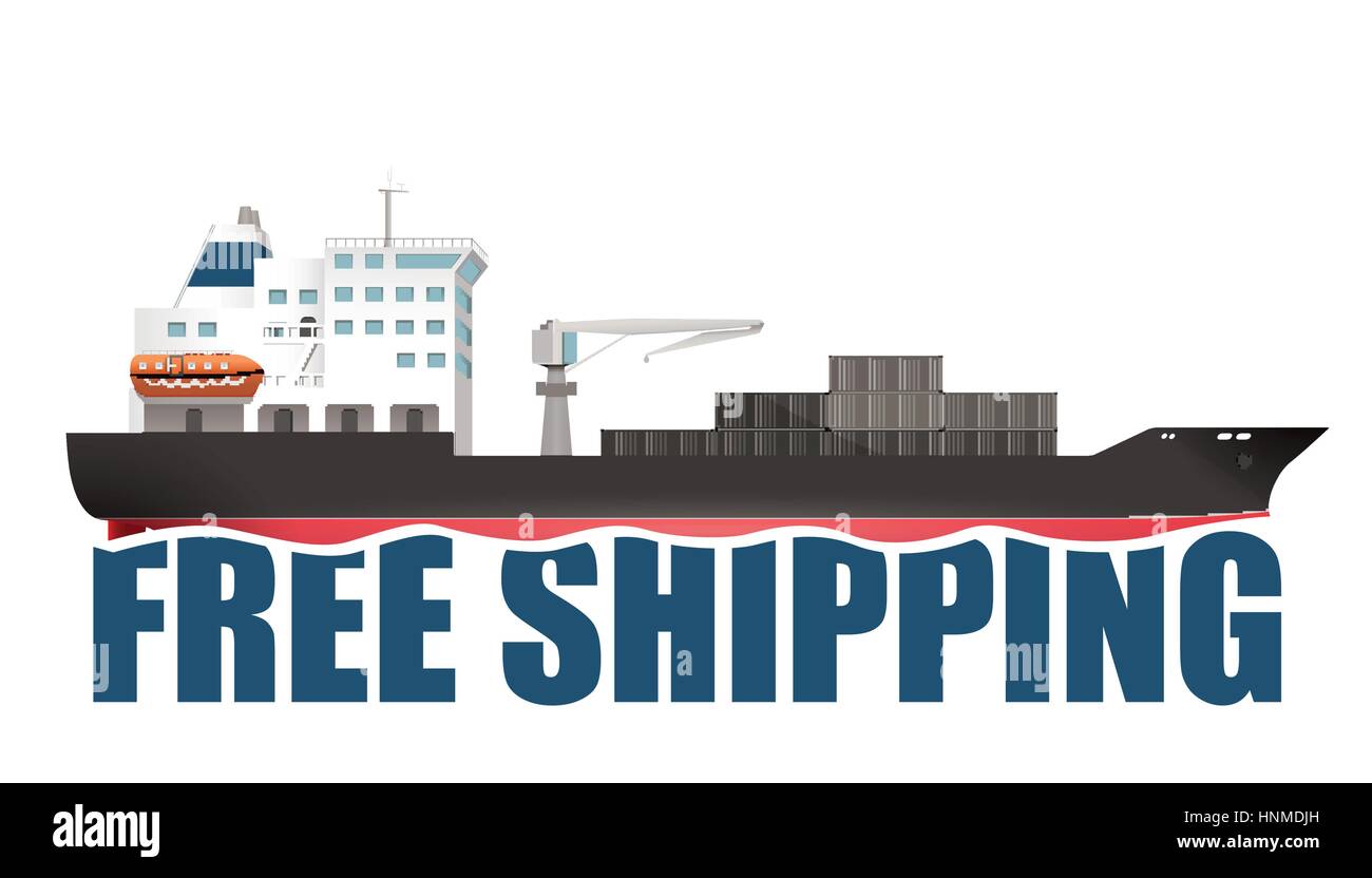 Container shipping Stock Vector Images - Alamy