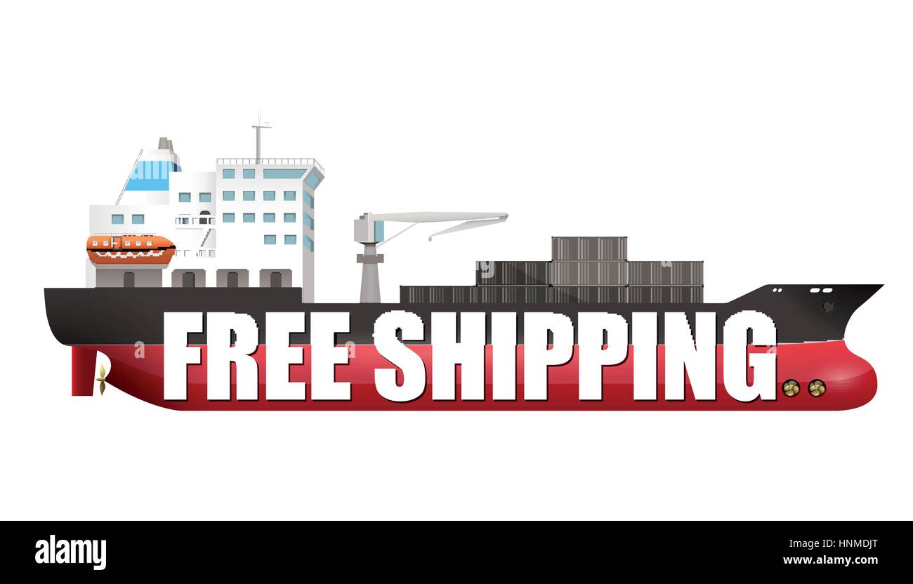Container shipping Stock Vector Images - Alamy