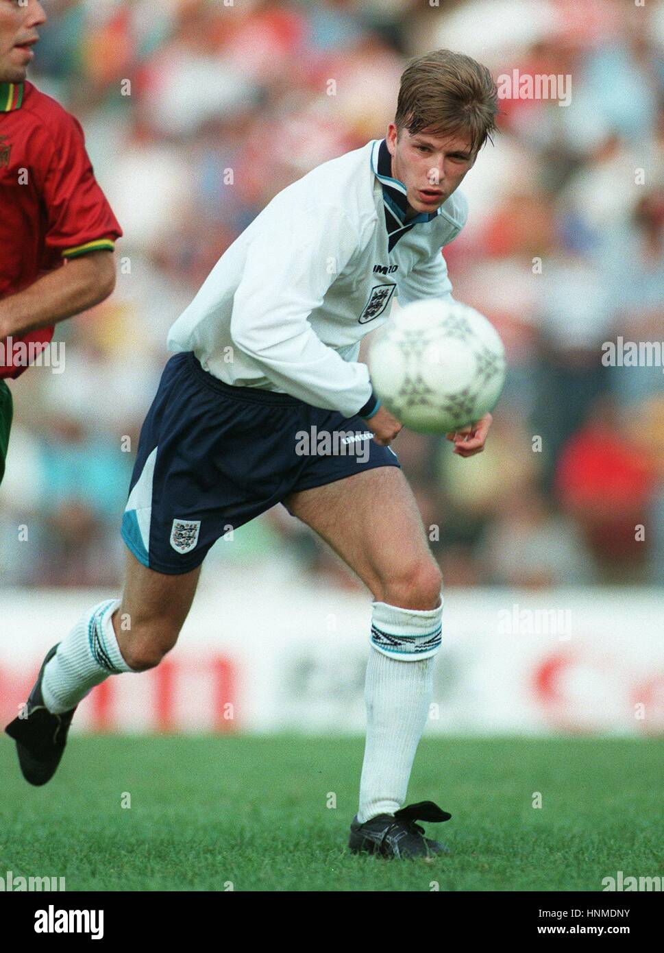 David beckham england u21 man hi-res stock photography and images - Alamy