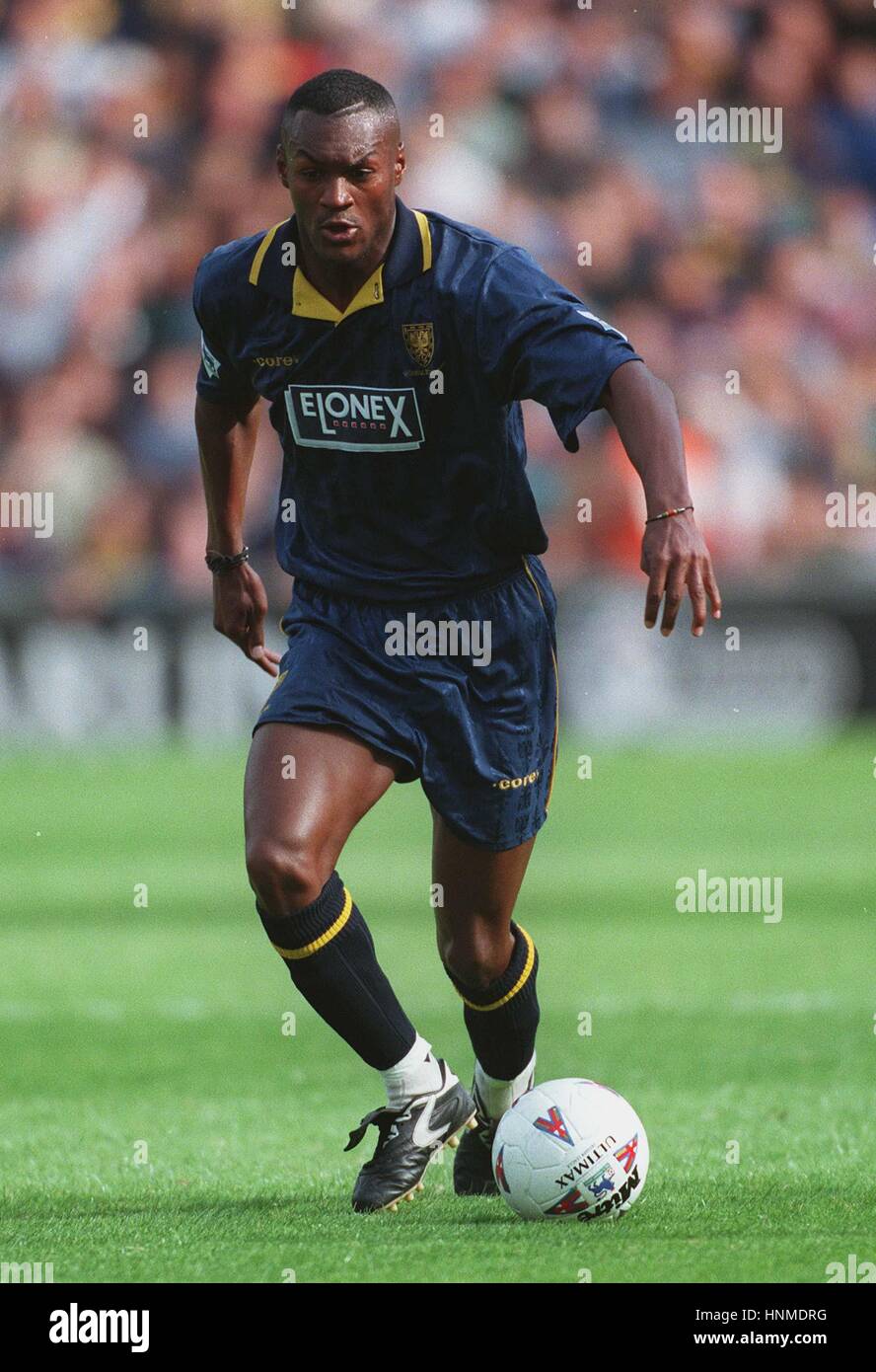 MARCUS GAYLE WIMBLEDON FC 10 September 1995 Stock Photo - Alamy