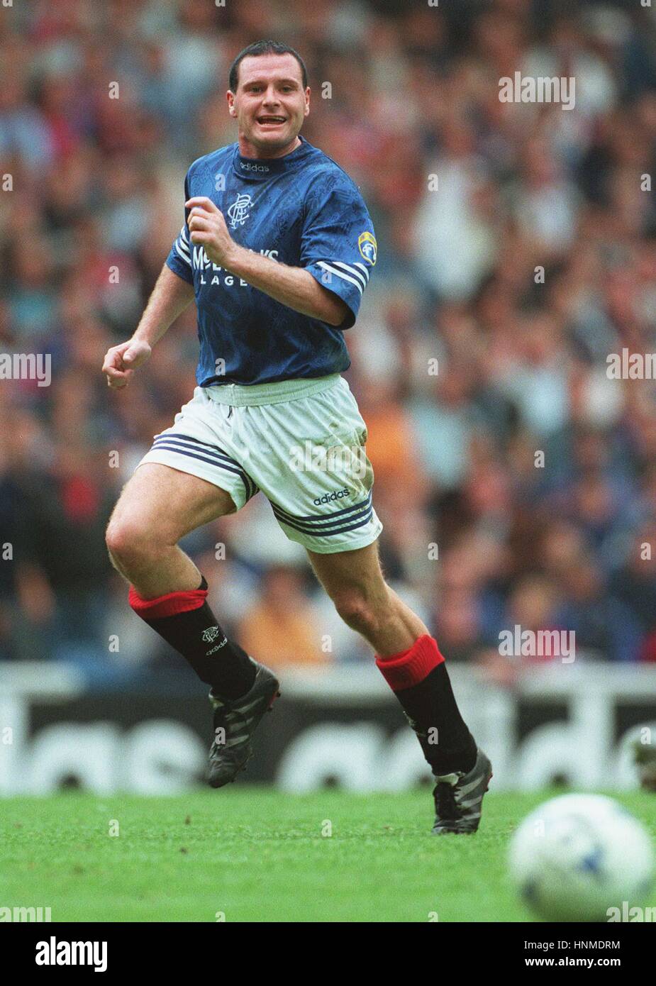PAUL GASCOIGNE GLASGOW RANGERS FC 11 September 1995 Stock Photo - Alamy