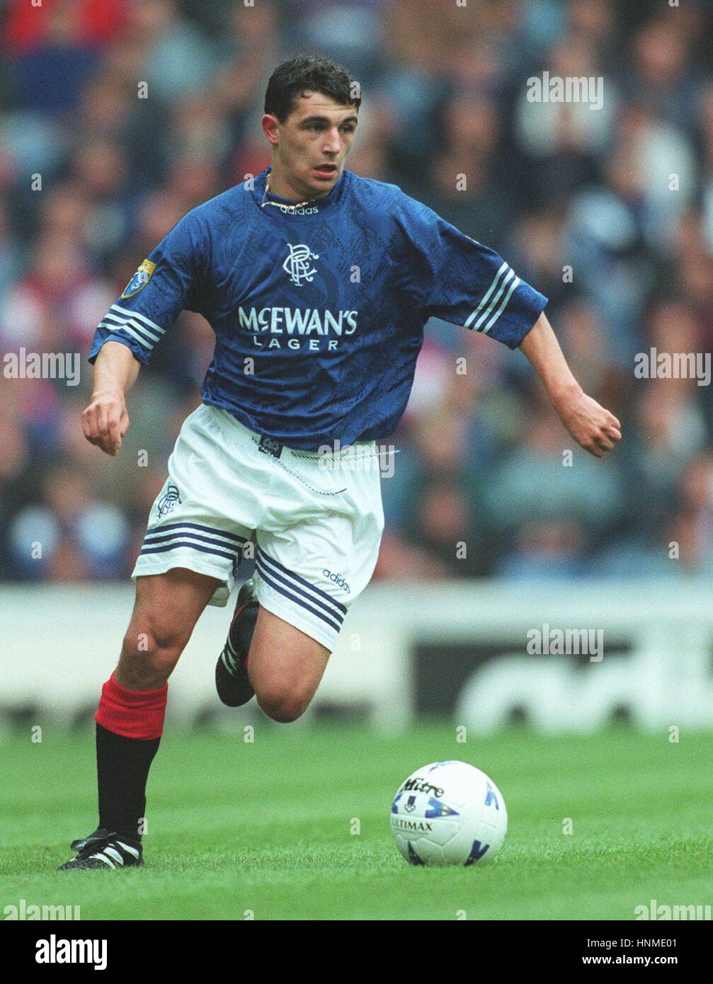 CHARLIE MILLER GLASGOW RANGERS FC 26 September 1995 Stock Photo - Alamy