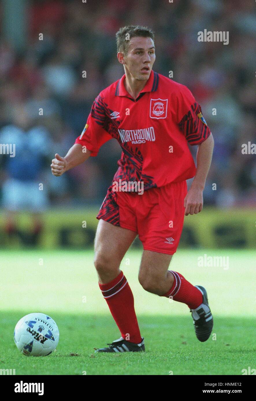 EOIN JESS ABERDEEN FC 09 October 1995 Stock Photo - Alamy