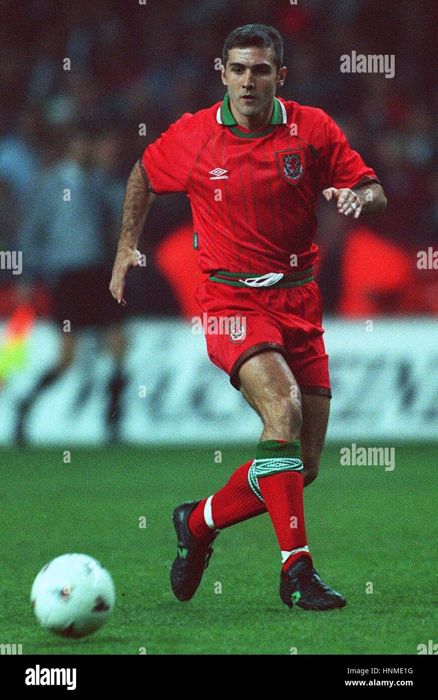 PAUL MARDON WALES & WEST BROMWICH ALBION 12 October 1995 Stock Photo ...