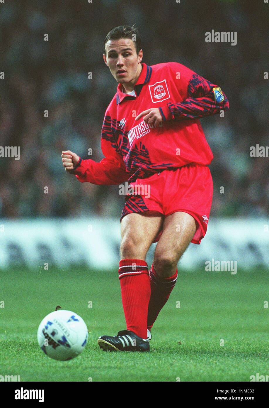 EOIN JESS ABERDEEN FC 08 November 1995 Stock Photo - Alamy