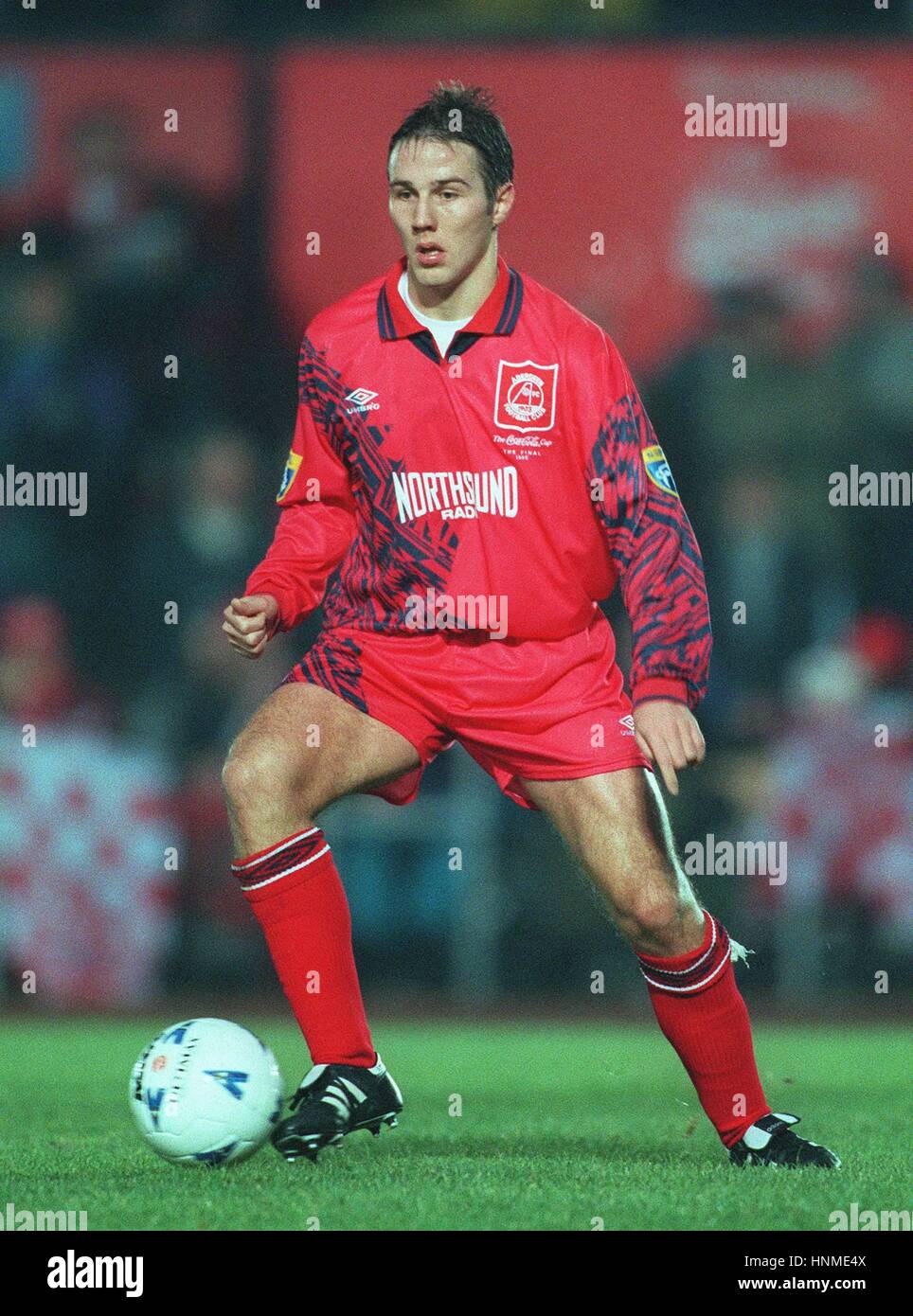 EOIN JESS ABERDEEN FC 29 November 1995 Stock Photo - Alamy