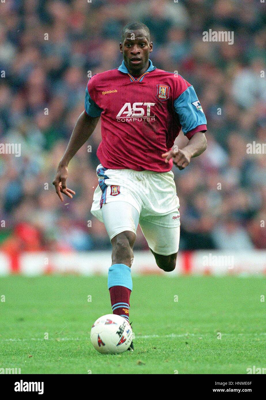 UGO EHIOGU ASTON VILLA FC 18 December 1995 Stock Photo - Alamy