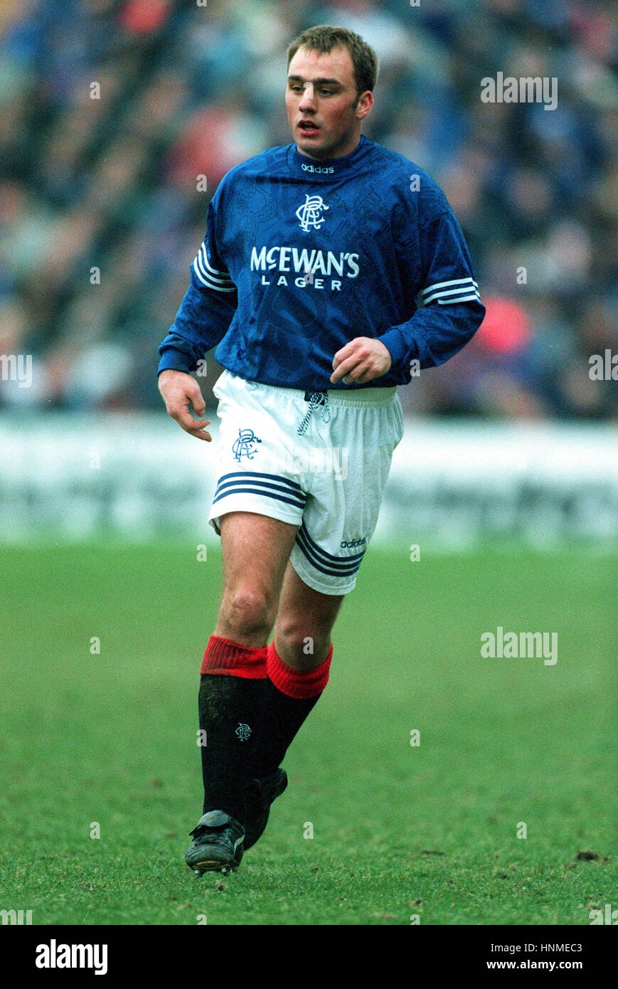 GARY BOLLAN GLASGOW RANGERS FC 06 March 1995 Stock Photo - Alamy