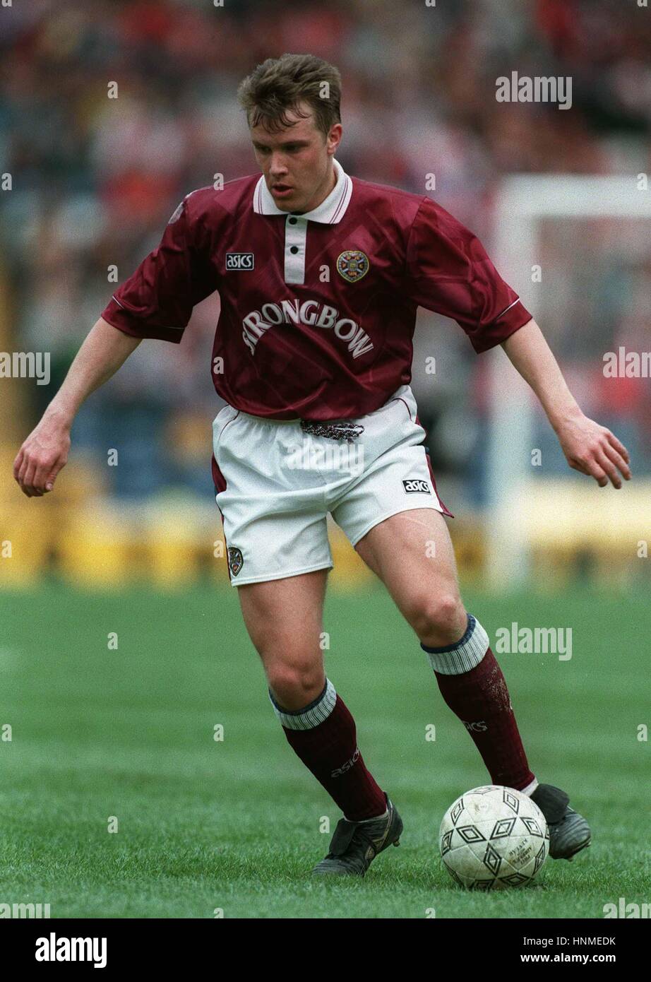 DAVID HAGEN HEART OF MIDLOTHIAN FC 10 April 1995 Stock Photo - Alamy