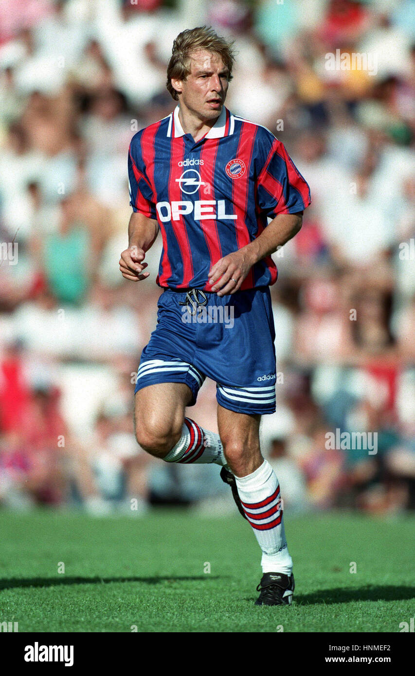 JURGEN KLINSMANN BAYERN MUNICH FC 18 July 1995 Stock Photo - Alamy