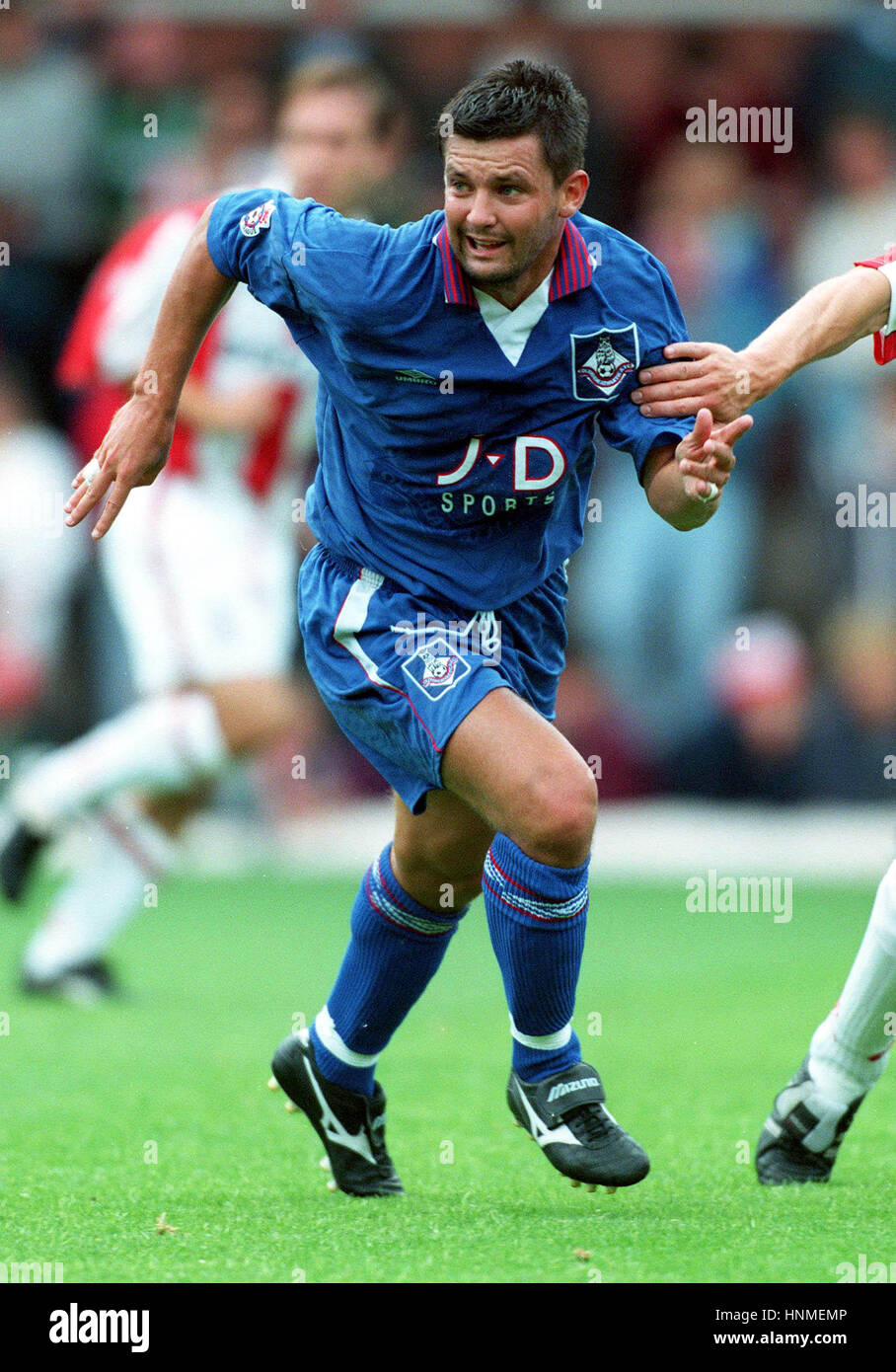NICKY BANGER OLDHAM ATHLETIC FC 05 September 1995 Stock Photo - Alamy