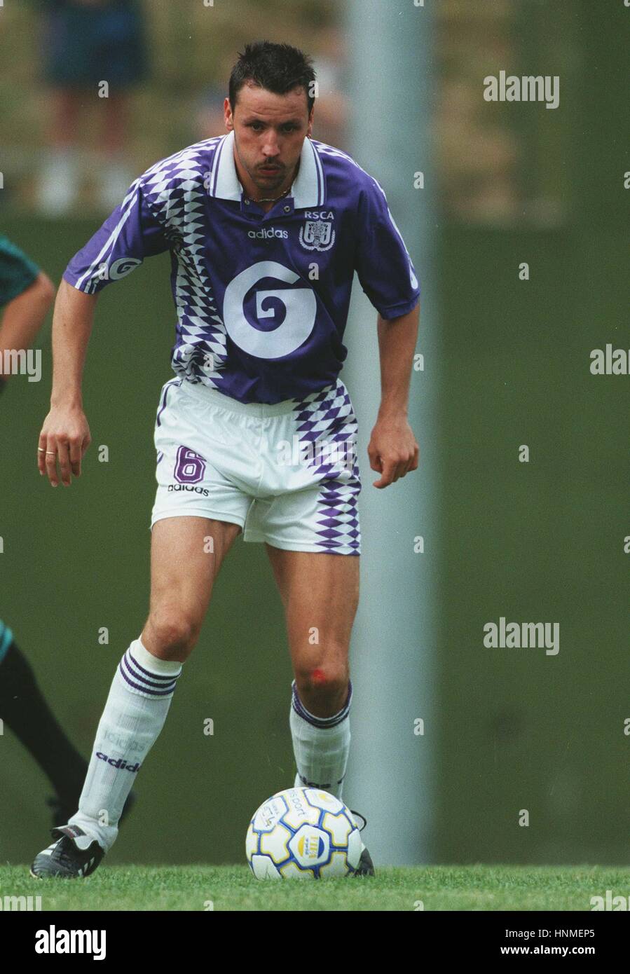 BRUNO VERSAVEL ANDERLECT FC 13 September 1995 Stock Photo - Alamy