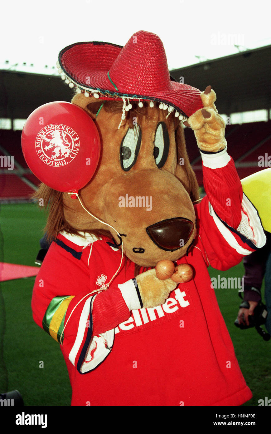 ROARY THE LION MIDDLEBROUGH FC 18 October 1995 Stock Photo - Alamy