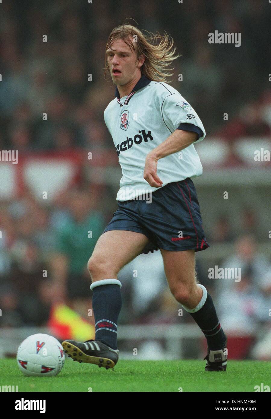 RICHARD SNEEKES BOLTON WANDERERS FC 19 October 1995 Stock Photo - Alamy