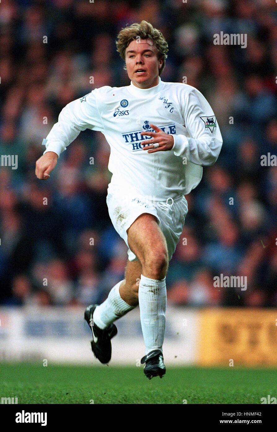 TOMAS BROLIN LEEDS UNITED FC 11 December 1995 Stock Photo - Alamy