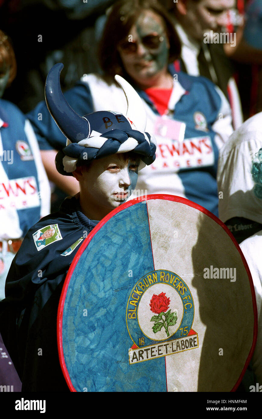 BLACKBURN ROVERS FAN BLACKBURN ROVERS FC BLACKBURN 14 May 1995 Stock ...
