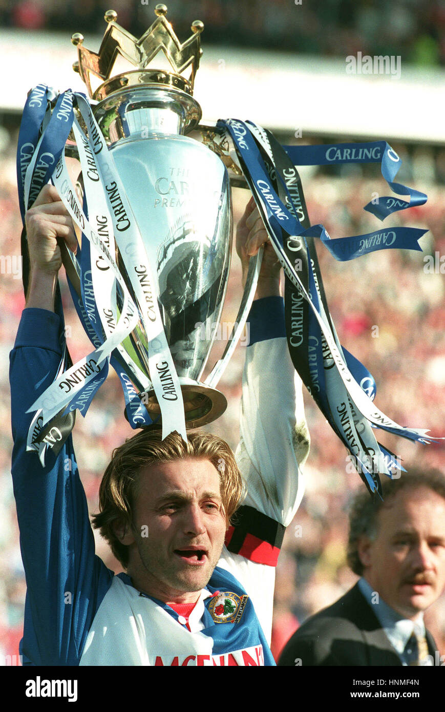 TIM SHERWOOD BLACKBURN ROVERS FC BLACKBURN 14 May 1995 Stock Photo - Alamy